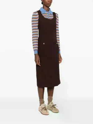 Maje Sleeveless Button-detail Dress