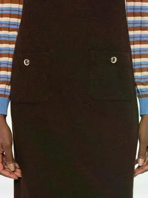 Maje Sleeveless Button-detail Dress