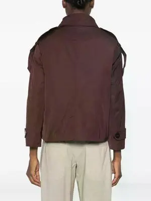 PSOPHIA Double-breasted Cropped Coat