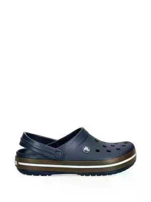 CROCS Crocband Perforated Logo-patch Mules - Blue