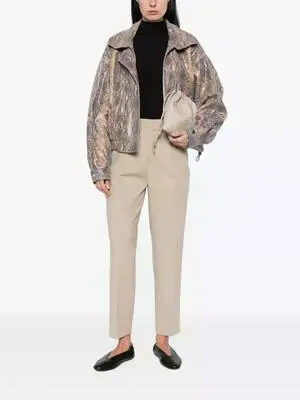 PSOPHIA Button-detail Pleated Trousers