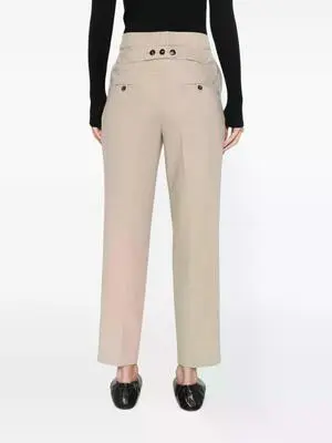 PSOPHIA Button-detail Pleated Trousers