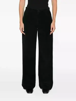 THE ROW Eglitta Corduroy-effect Wide-leg Trousers