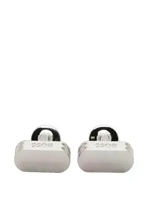 BOSS Logo-engraved Cufflinks - Silver