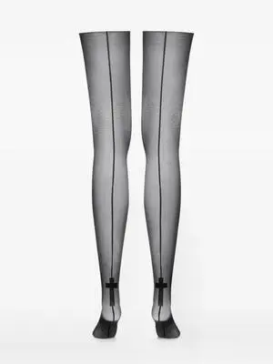 SCANDALE 20d Jacquard-cross Seamed Stockings