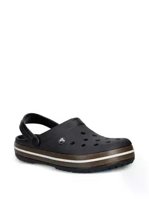 CROCS Crocband Perforated Logo-patch Mules - Black