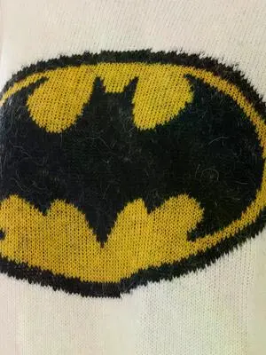 ANIYE BY Batman Intarsia Distressed Sweater
