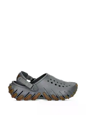 CROCS Echo Gum Ro Perforated Slingback Clogs - Grey