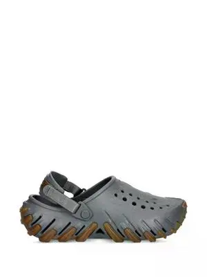 CROCS Echo Gum Ro Perforated Slingback Clogs - Grey
