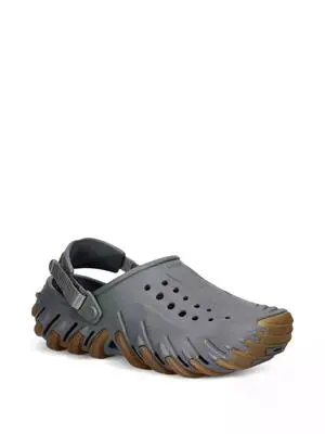 CROCS Echo Gum Ro Perforated Slingback Clogs - Grey