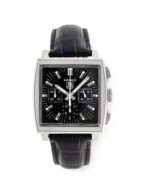 Tag Heuer Monaco 38mm Chronograph Watch - Black