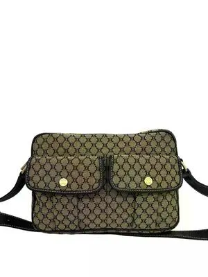 Celine 2000 Macadam Canvas Crossbody Bag - Neutrals