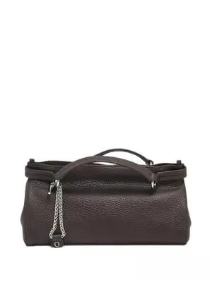 Orciani Small Virgo Grainy-leather Tote Bag - Brown