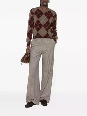 Maje Checked Trousers