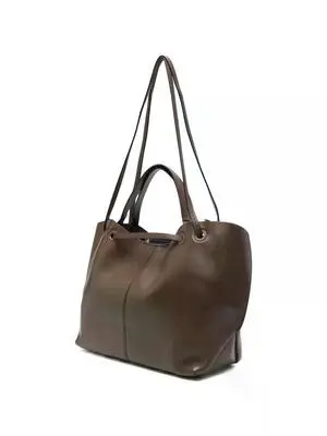 Max Mara Lambskin Leather Tote Bag