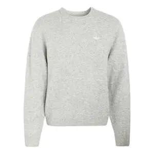 Adidas Trefoil Essentials Knit Pullover - Medium Grey Heather