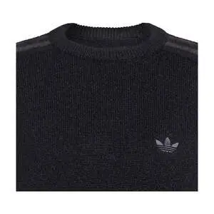 Adidas Three Stripes Fluffy Knit Sweatshirt Asia Sizing