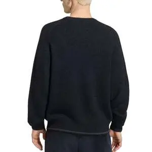 Adidas Three Stripes Fluffy Knit Sweatshirt Asia Sizing