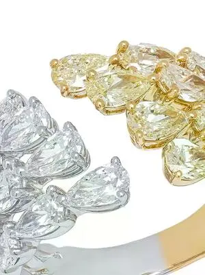 ARZANO Bypass Design Pear-cut Diamond Ring - Gold