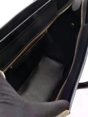 Celine 2010-2026 Micro Tricolor Leather Luggage Tote Handbag