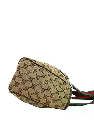 Gucci Gg Canvas Web Tote Bag