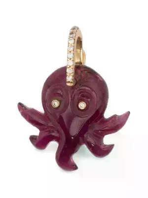 VIOLETTE Diamond Octopus Pendant - Gold