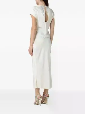 Patrizia Pepe Lace-appliqué Short-sleeve Midi Dress