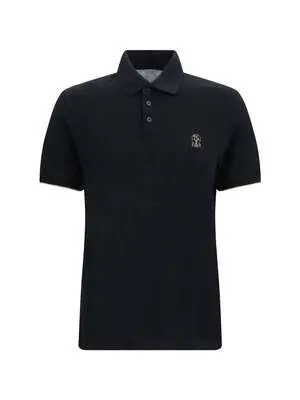 Brunello Cucinelli Cotton Polo - Black