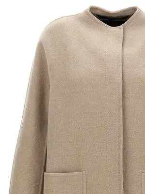 Max Mara Gioiosa Double Cashmere Coat - Cream