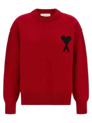 AMI Paris De Coeur' Sweater - Red