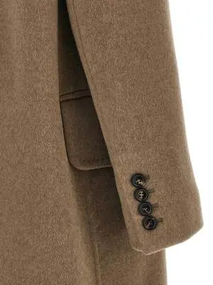 Max Mara Armonia1234 Long Cashmere Double-breasted Coat - Cream