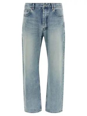 Saint Laurent Wide Leg Jeans - Blue