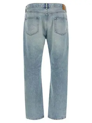 Saint Laurent Wide Leg Jeans - Blue
