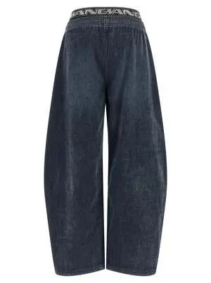 Alexander Wang Denim Pants With Elastic Waistband
