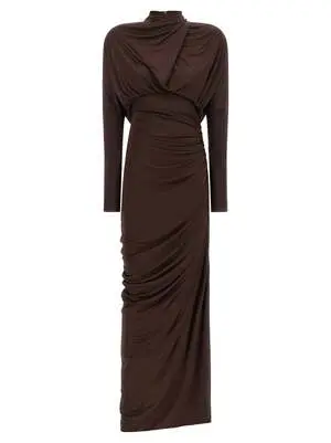 Balmain Draped Jersery Dress