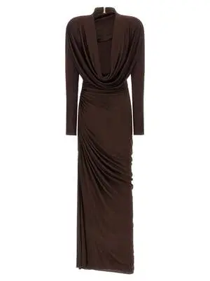 Balmain Draped Jersery Dress