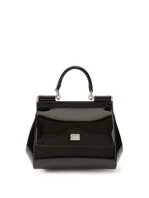 Dolce & Gabbana Small Sicily Patent Leather Handbag