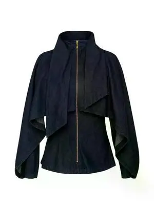 Zimmermann Zip Blouse With High Neck And Gold-tone Hardware