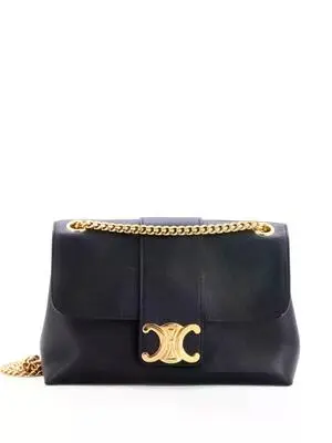Celine Victoire Flap Leather Medium Shoulder Bag