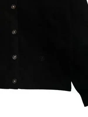 THE GARMENT Bergen Embroidered-logo V-neck Cardigan