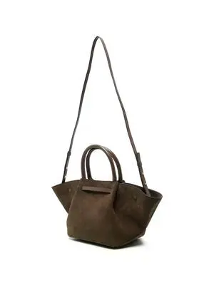 DEMELLIER Medium Suede Tote Bag - Brown
