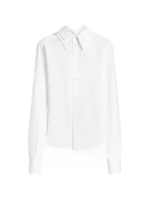 Dolce & Gabbana Cotton Poplin Shirt With Button-up Placket