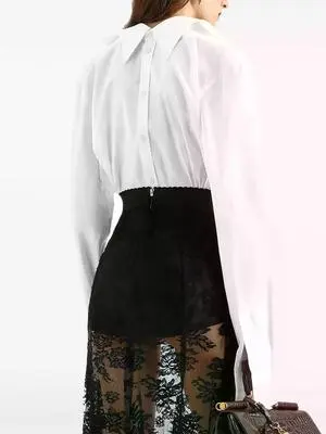Dolce & Gabbana Cotton Poplin Shirt With Button-up Placket