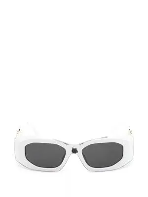 Versace Oval Frame Sunglasses - White