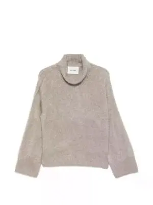 Soft Goat Brushed Cashmere Sweater - Grey