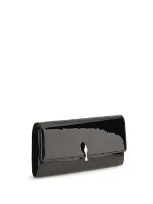 CHRISTIAN LOUBOUTIN Bettina Patent Leather Chain Wallet