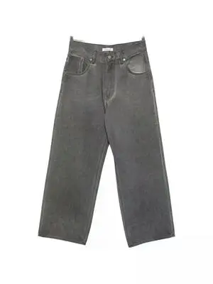 SUNFLOWER Faded-effect Buckle-detail Jeans - Grey