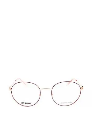Moschino Round-frame Glasses - Red
