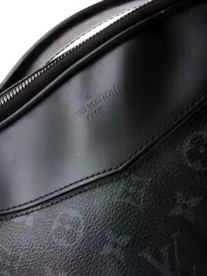 LOUIS VUITTON Monogram Eclipse Explorer Bum Bag - Black