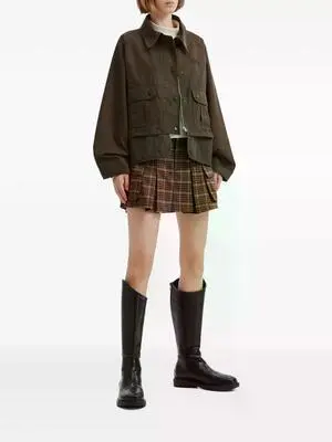 Izzue Quilted-panel Corduroy-collar Jacket